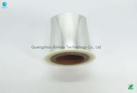 China Non - Hazardous Rolling Shape BOPP Film Roll Transparent Cigarette Pack Materials for sale