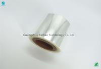 China Non - Hazardous Rolling Shape BOPP Film Roll Transparent Cigarette Pack Materials for sale