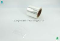 China Thermal White Invisible BOPP Film Roll Tensile Ratio  5%-8% Tobacco Case Adhesive for sale