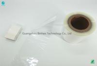China Surface Clarity Cigarette BOPP Film Roll High Shrinkage Lubricity On GD Machine 6000m Max Length for sale