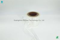 China Tobacco Film Anti Static Treatment BOPP Film Roll Food Grade Invisible Clear 5% Shrinkage for sale