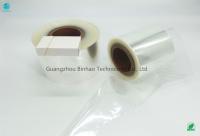 China Friction Coefficient 0.35 BOPP Film Cigarette Package Materials Clear for sale