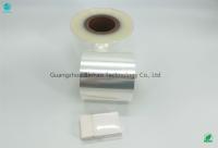 China Transparency Clean BOPP Film Roll Hardness Soft Cigarette Boxes Packing for sale