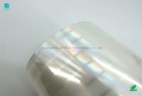 China Tobacco Cellophane Wrapping BOPP Holographic Film Laser Printing Customized for sale