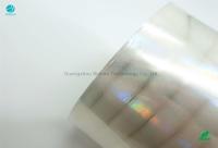 China Tobacco Cellophane Wrapping BOPP Holographic Film Laser Printing Customized for sale