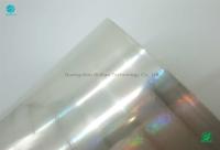 China Good Stretch BOPP Holographic Film Roll For Tobacco Inkjet Printing Mimeograph for sale
