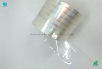 China Thickness 21 - 27 Mic BOPP Holographic Film Roll For Tobacco Cases Package Materials for sale