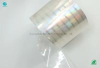 China Thickness 21 - 27 Mic BOPP Holographic Film Roll For Tobacco Cases Package Materials for sale
