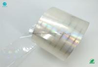 China Thickness 21 - 27 Mic BOPP Holographic Film Roll For Tobacco Cases Package Materials for sale