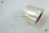 China Cosmetic Thin Tobacco BOPP Holographic Film Customized Printing Craft Rainbow for sale