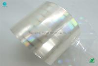 China Cosmetic Thin Tobacco BOPP Holographic Film Customized Printing Craft Rainbow for sale