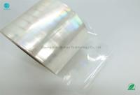 China Smooth Glossy BOPP Holographic Cigarette Film Roll High Shrinkage For Film Printing for sale