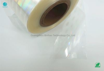 China Shrinkage 5% Tobacco Normal BOPP Holographic Film Rainbow Low Static Wear Resistance for sale
