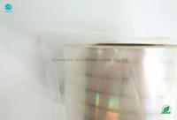 China Shrinkage 5% Tobacco Normal BOPP Holographic Film Rainbow Low Static Wear Resistance for sale