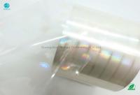 China High Transparency BOPP Tobacco Holographic Film Moisture Resistance Customized Width for sale
