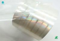 China High Transparency BOPP Tobacco Holographic Film Moisture Resistance Customized Width for sale