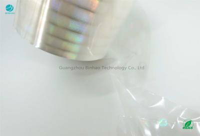 China Shine Light Glossy Offset Printing Tobacco BOPP Film Roll Holographic ID 76 mm for sale