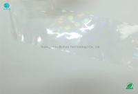 China Low Medium Adhesive Strength Tobacco BOPP Packaging Film Laser Holographic 2500m-3000m Length for sale