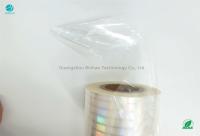 China Transparent BOPP Holographic Cigarette Laser Film Roll Dimensional Stability And Flatness for sale