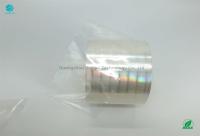 China No Defects Cutting Edge Tidy Cigarette BOPP Film Roll Holographic Laser Smooth Surface for sale