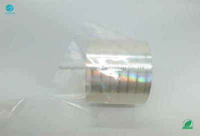 China No Defects Cutting Edge Tidy Cigarette BOPP Film Roll Holographic Laser Smooth Surface for sale
