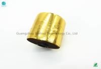 China Sassy Golden Yellow Type Tobacco Strip Tape Reflect Shining Core Dia 30mm for sale