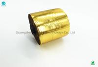 China Sassy Golden Yellow Type Tobacco Strip Tape Reflect Shining Core Dia 30mm for sale