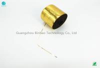 China Tobacco Strip Tape Application Flexibility Gold Colour Bobbin Shape Type for sale
