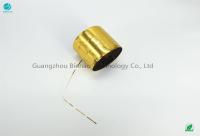 China Tobacco Strip Tape Application Flexibility Gold Colour Bobbin Shape Type for sale