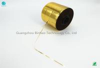 China Tobacco Strip Tape Application Flexibility Gold Colour Bobbin Shape Type for sale