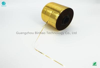 China Tobacco Strip Tape Application Flexibility Gold Colour Bobbin Shape Type for sale