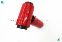 China Red Food 21 Micron Tearable Packing Tape for sale