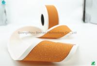 China Elastic Yellow White Side 64mm Cork Tipping Paper for sale