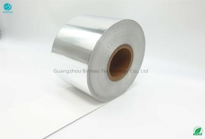 China Bobbin Shape Silver Shine Tobacco 55gsm Aluminium Foil Paper for sale