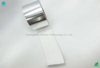 China Bobbin Shape Silver Shine Tobacco 55gsm Aluminium Foil Paper for sale