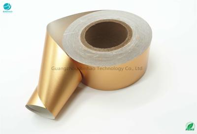 China Glossy Golden Shine 1000m 83mm Cigarette Aluminium Foil for sale