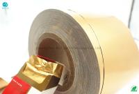 China Glossy Golden Shine 1000m 83mm Cigarette Aluminium Foil for sale