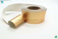 China Bobbin Shape Gold 99.45 58gsm Tobacco King Size Aluminium Foil Paper for sale