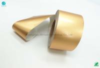 China Bobbin Shape Gold 99.45 58gsm Tobacco King Size Aluminium Foil Paper for sale