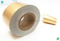 China Bobbin Shape Gold 99.45 58gsm Tobacco King Size Aluminium Foil Paper for sale