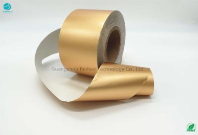 China Gilding Gold Cigarette Pack 58gsm 76mm Aluminium Foil Paper for sale