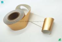 China Gilding Gold Cigarette Pack 58gsm 76mm Aluminium Foil Paper for sale