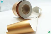 China Gilding Gold Cigarette Pack 58gsm 76mm Aluminium Foil Paper for sale