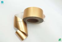China Gilding Gold Cigarette Pack 58gsm 76mm Aluminium Foil Paper for sale