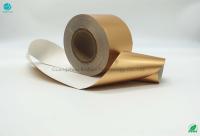 China Food Grade 55Gsm Tobacco 1500mm Aluminium Foil Gold Paper for sale