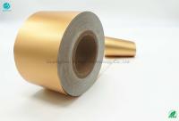 China Gold Tension Strength 3kg/15mm Min 32gsm Aluminium Foil Paper Cigarette for sale