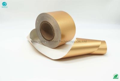 China Matte 2 Layer High Strength 70g /M2 Aluminium Foil Paper Gold Paper Tobacco for sale