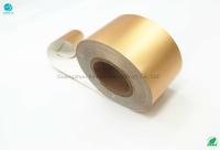 China Matte 2 Layer High Strength 70g /M2 Aluminium Foil Paper Gold Paper Tobacco for sale
