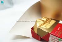 China 55gsm 114mm Cigarette Aluminium Foil Paper Embossed Logo for sale
