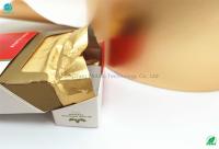 China Hard Stiffness 50% Gold Matte Tobacco 85mm Aluminium Foil Paper for sale